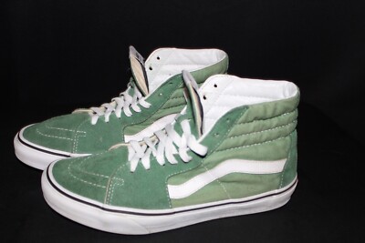 Vans Green Suede SK8-Hi Skate Shoes High Top Sneakers Men’s 8.5 | eBay