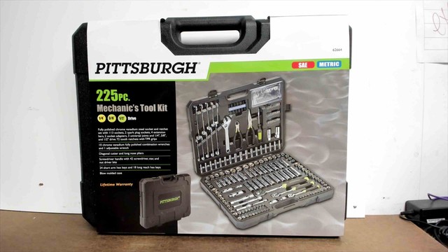 Pittsburgh 225 Piece Mechanics Tool Set - 62664 for sale online | eBay