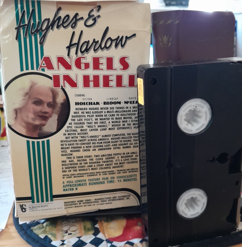 vhs HUGHES & HARLOW ANGELS IN HELL 1977 / 1984 MONTEREY Home Video Big ...