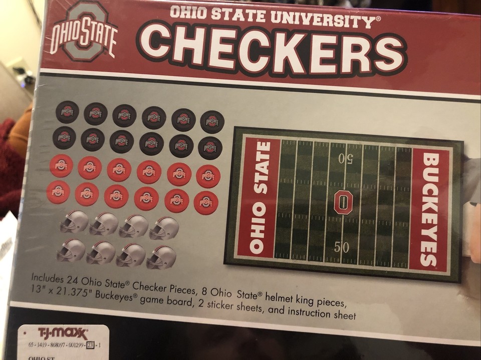 NEW Sealed Ohio State BUCKEYES Checkers NCAA Game Buckeyes Gameboard | eBay