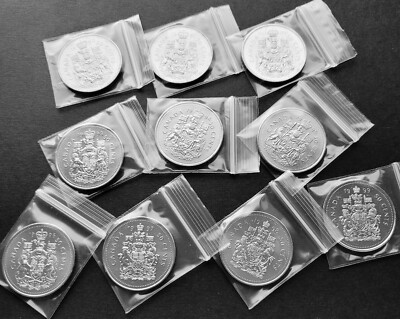 CANADA 50 CENTS LOT 1990 - 1999 COAT OF ARMS *** 10 COINS *** | eBay