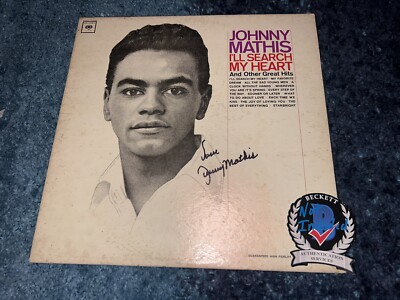 Johnny Mathis Signed Vinyl Album I’ll Search My Heart Legend Beckett | eBay
