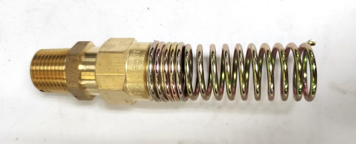 TECTRAN HOSE FITTING #104 WITH SPRING GUARD 3/8" HOSE ID 1/2" THREAD | eBay