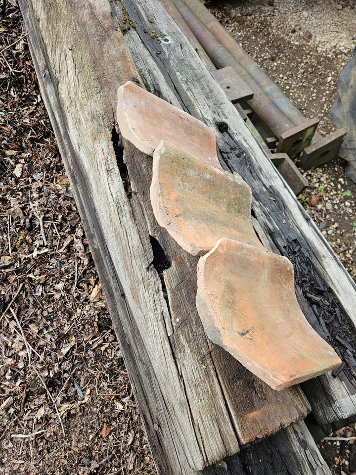 Handmade Red Suffolk Pantiles. Very Old But Servicable. 72no. Used ...