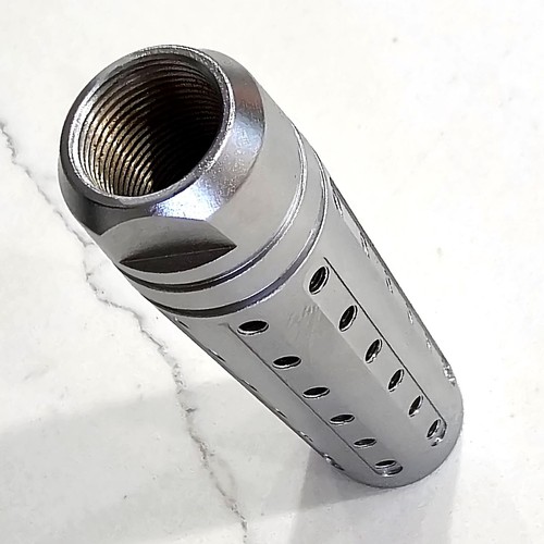 Muzzle brake 1/2 28 Steel Linear Compensator CNC Machined 3.5" Long ...