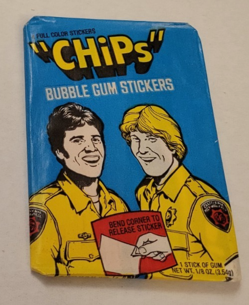 1979 CHIPS Nice UNOPENED WAX CARD PACK Donruss PONCH Erik Estrada ...