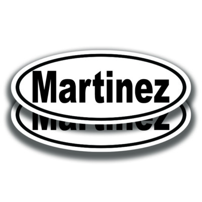 MARTINEZ NAME DECALs 2 Stickers Bogo Car Truck Bumper Window | eBay
