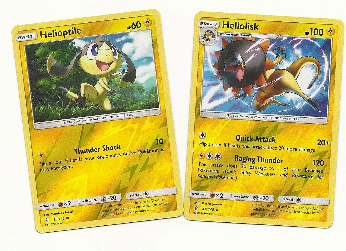 Pokemon Helioptile Card