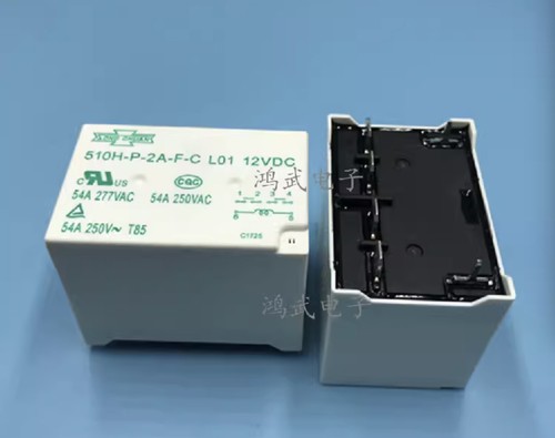 510H-P-2A-F-C L01 12VDC Songchuan Power Relay 54A 277VAC 6 Pins x 1PC ...