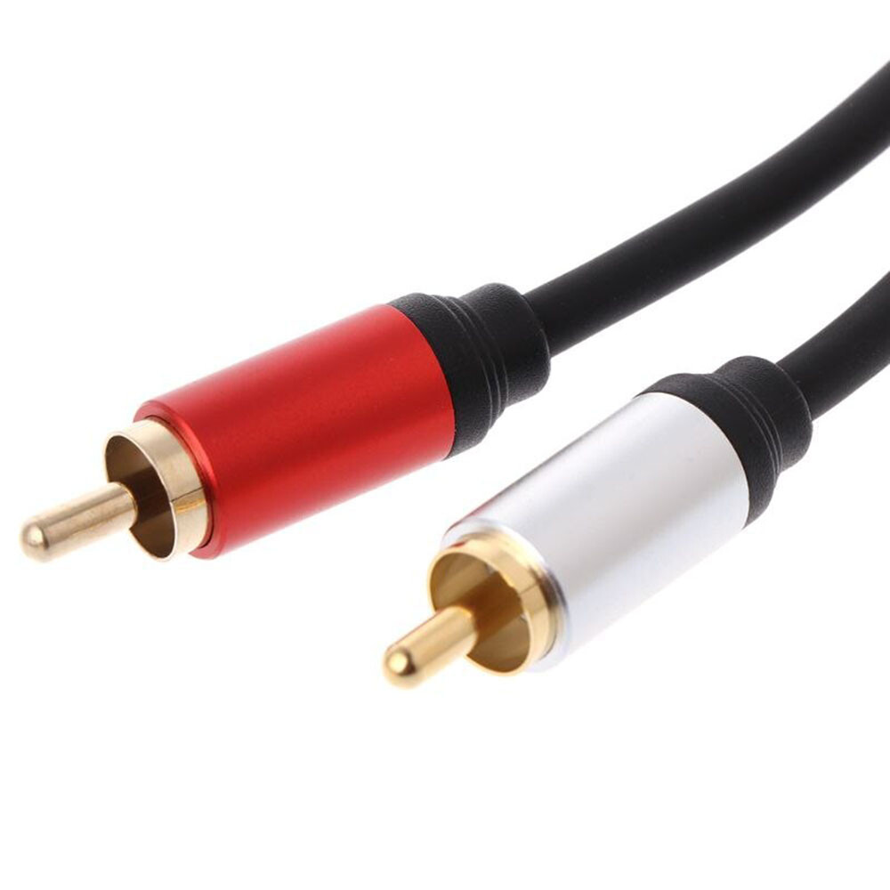 Premium 2 RCA to 2 RCA Stereo Audio Cable Cord Male-Male Gold Plated 0 ...