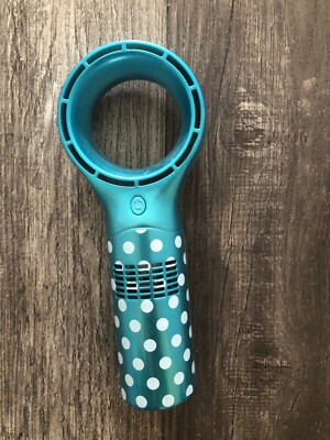 Violife Breezee The Bladeless Personal Fan - Aqua Polka Dot | eBay