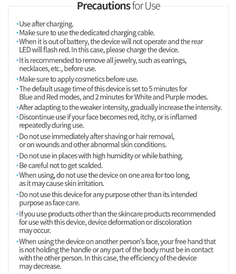 ATOMY EP Skin Booster Self Home Skin Care device 4 Light Modes Korean ...