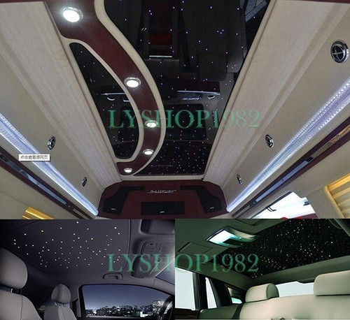 12v LED Fiber Optic Light Kit Starry sky car Skylight Limo Ambient ...