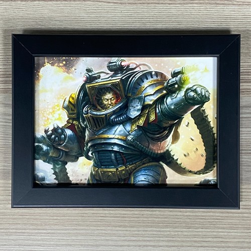 PERTURABO FRAMED ART IRON WARRIORS CHAOS SPACE MARINES WARHAMMER 30K ...