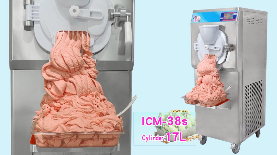 90% New Commercial Italian ice Machine, Gelato Hard ice Cream Machine ...