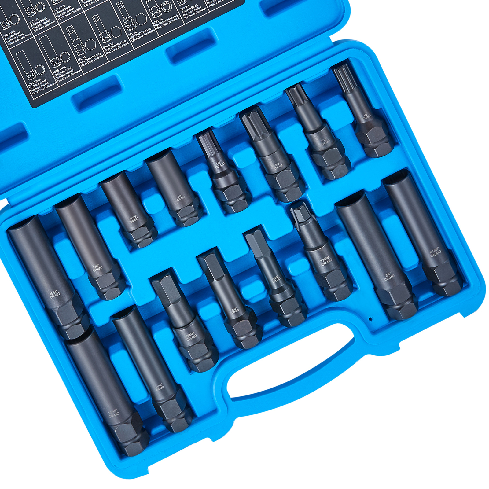 16pc Wheel Lock Removal Kit Master Key Set for Locking Metric and SAE ...