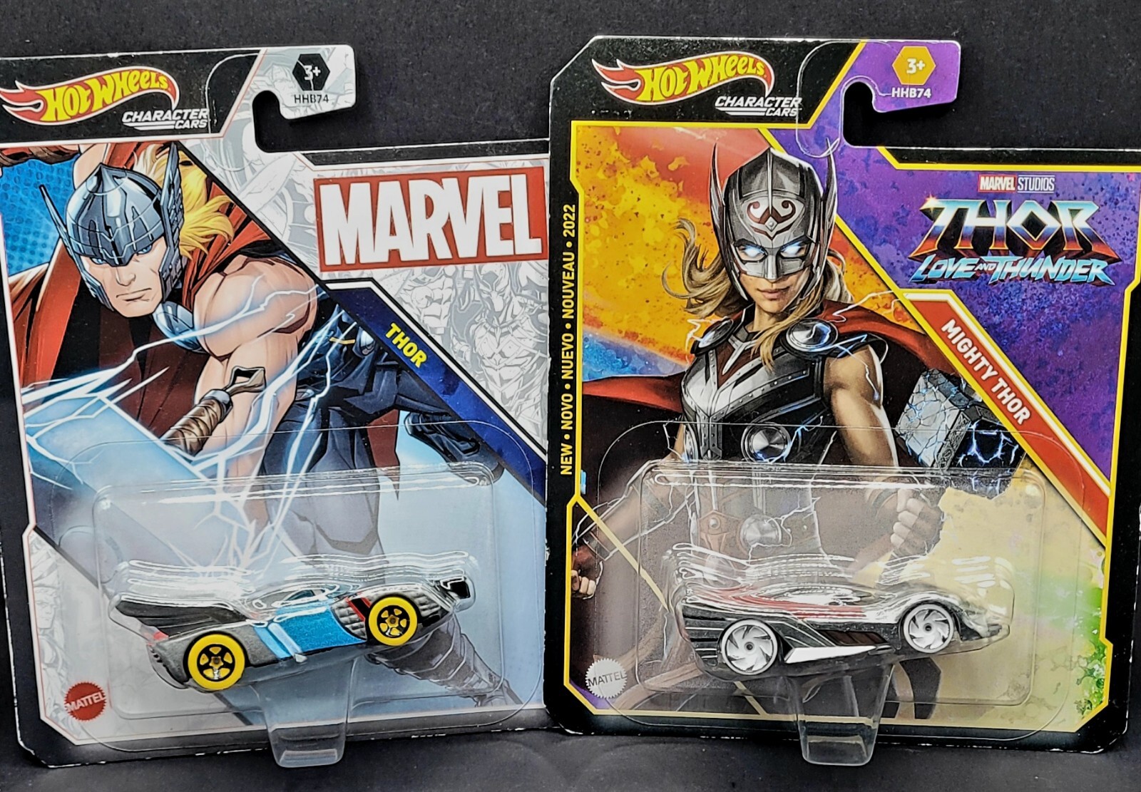 Hot Wheels Marvel Character Cars Mighty Thor 1:64 Diecast 2022 Mattel ...