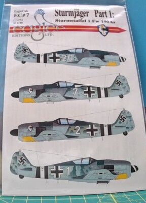 EAGLECALS DECALS 1/48 EC48-7 STURMJAGER PT.1 FW190 A8 STURMSTAFFEL 1 | eBay