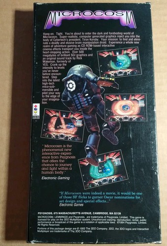 Microcosm (Panasonic 3DO, 1993) Psygnosis. Long Box. Video Game | eBay