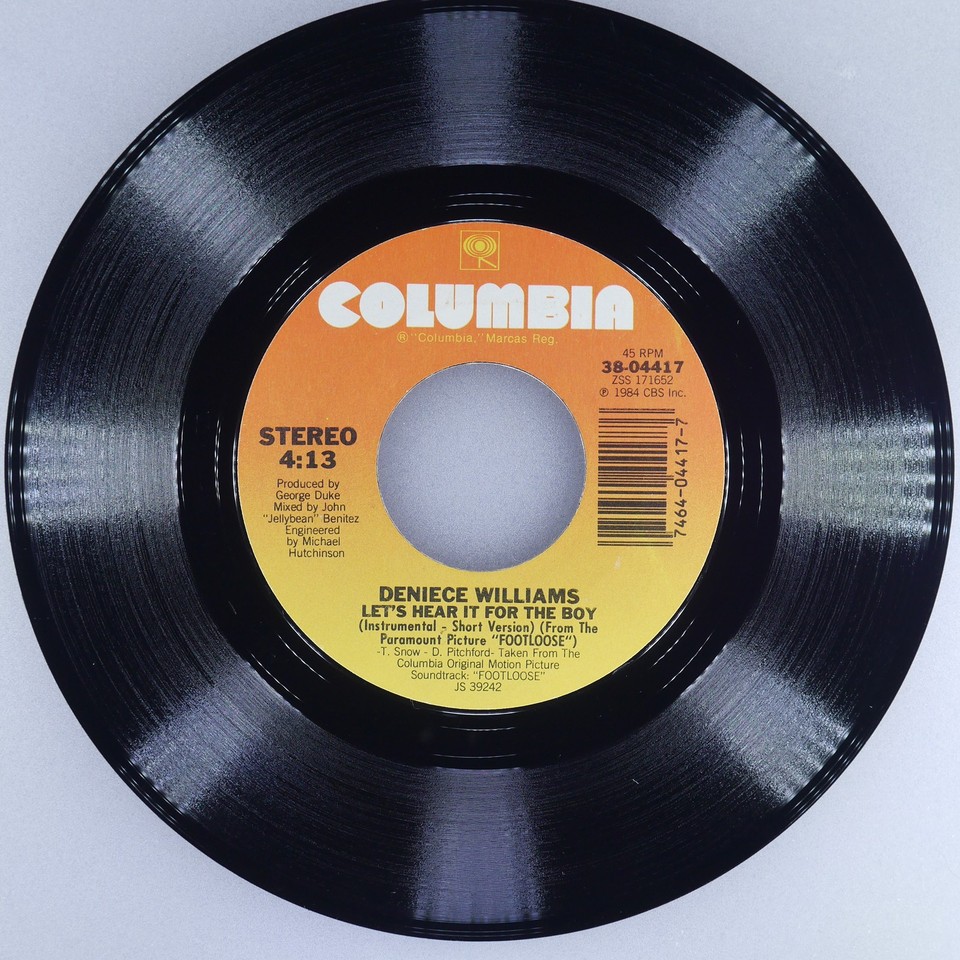 DENIECE WILLIAMS Let'S Hear It For The Boy COLUMBIA 38-04417 EX- 45rpm ...
