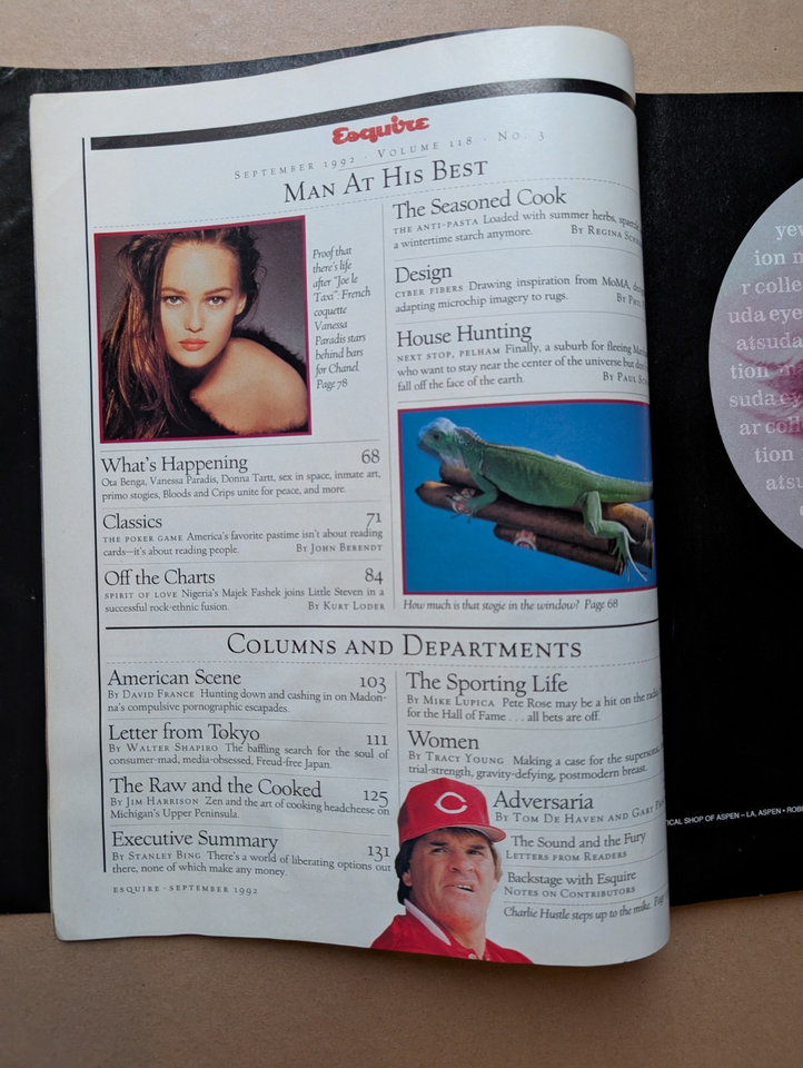 ESQUIRE MAGAZINE September 1992 ROBERT REDFORD RIDES AGAIN-Tim Robbins ...