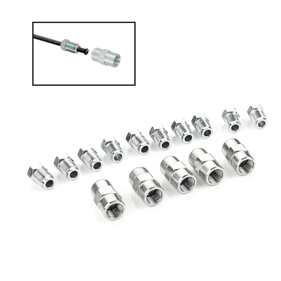 5m Steel pipe Brake Line Brake Pipe Set with 5 Connector Ø 4,75mm for ...