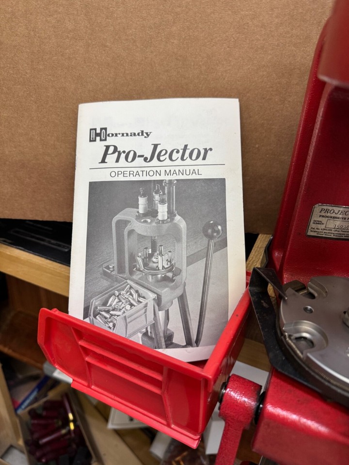 HORNADY PRO JECTOR PROGRESSIVE RELOADING PRESS-qty 2, setup for 9mm and 45 ACP | eBay
