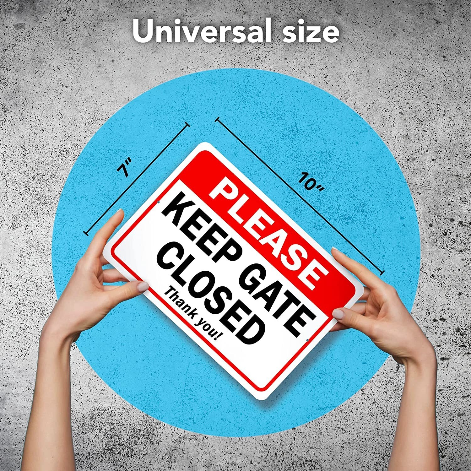 2 PC Please Keep Gate Closed Sign, Please Close Gate Sign, Keep Locked ...