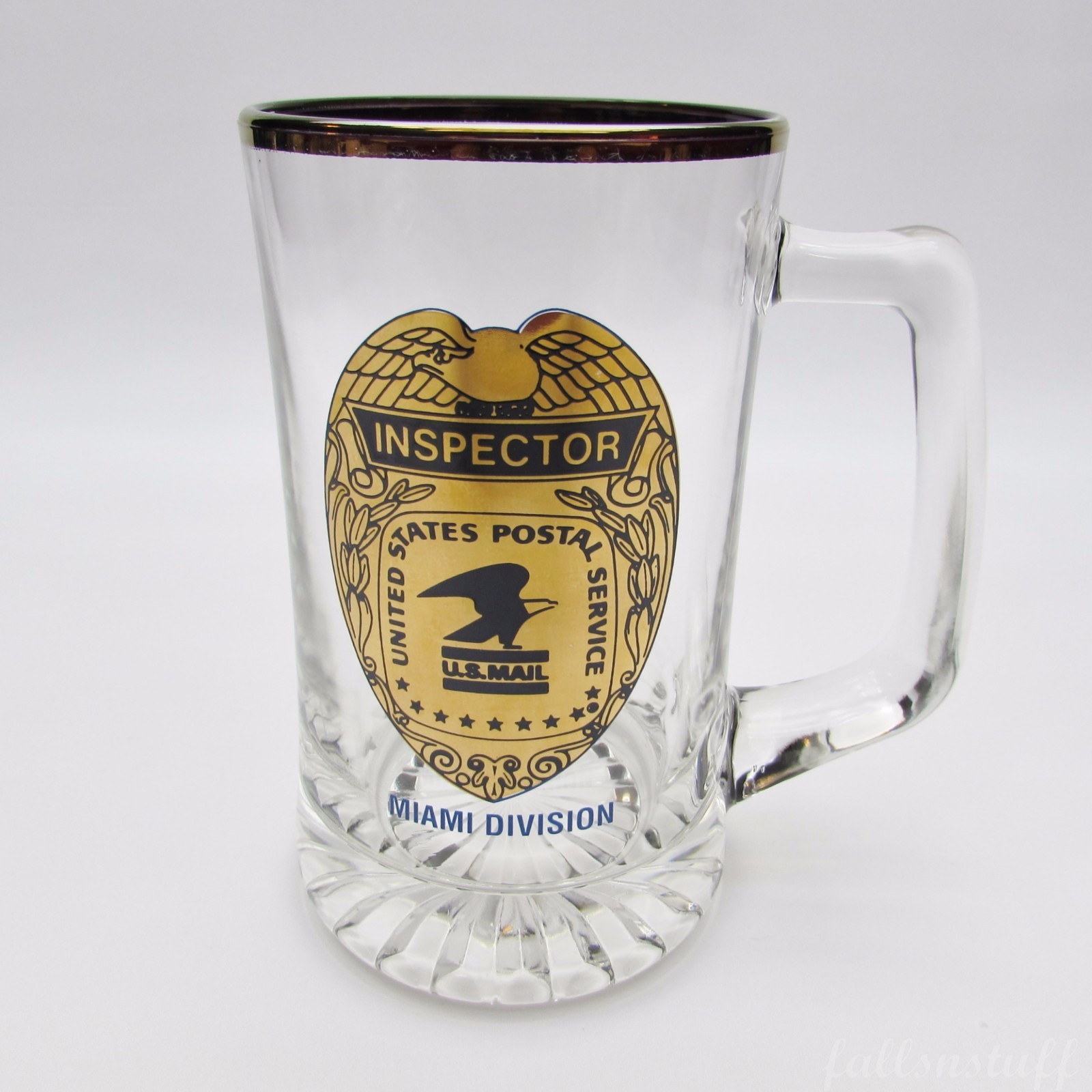 United States Postal Inspector Glass Beer Mug, Stein - USPS, Post ...