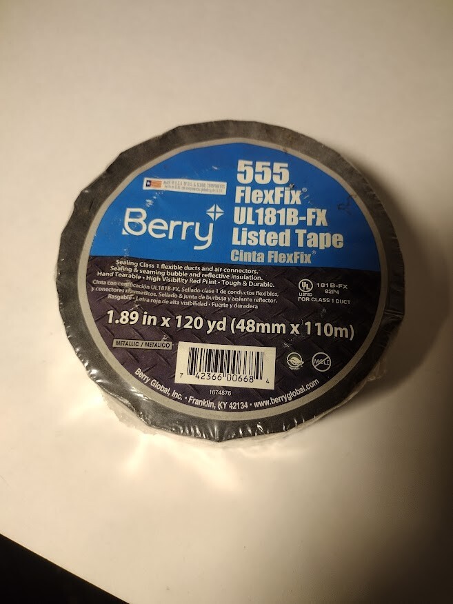 FlexFix Ul181b-fx Listed Tape 48 Mm X 110m -for Sealing Flexduct for ...