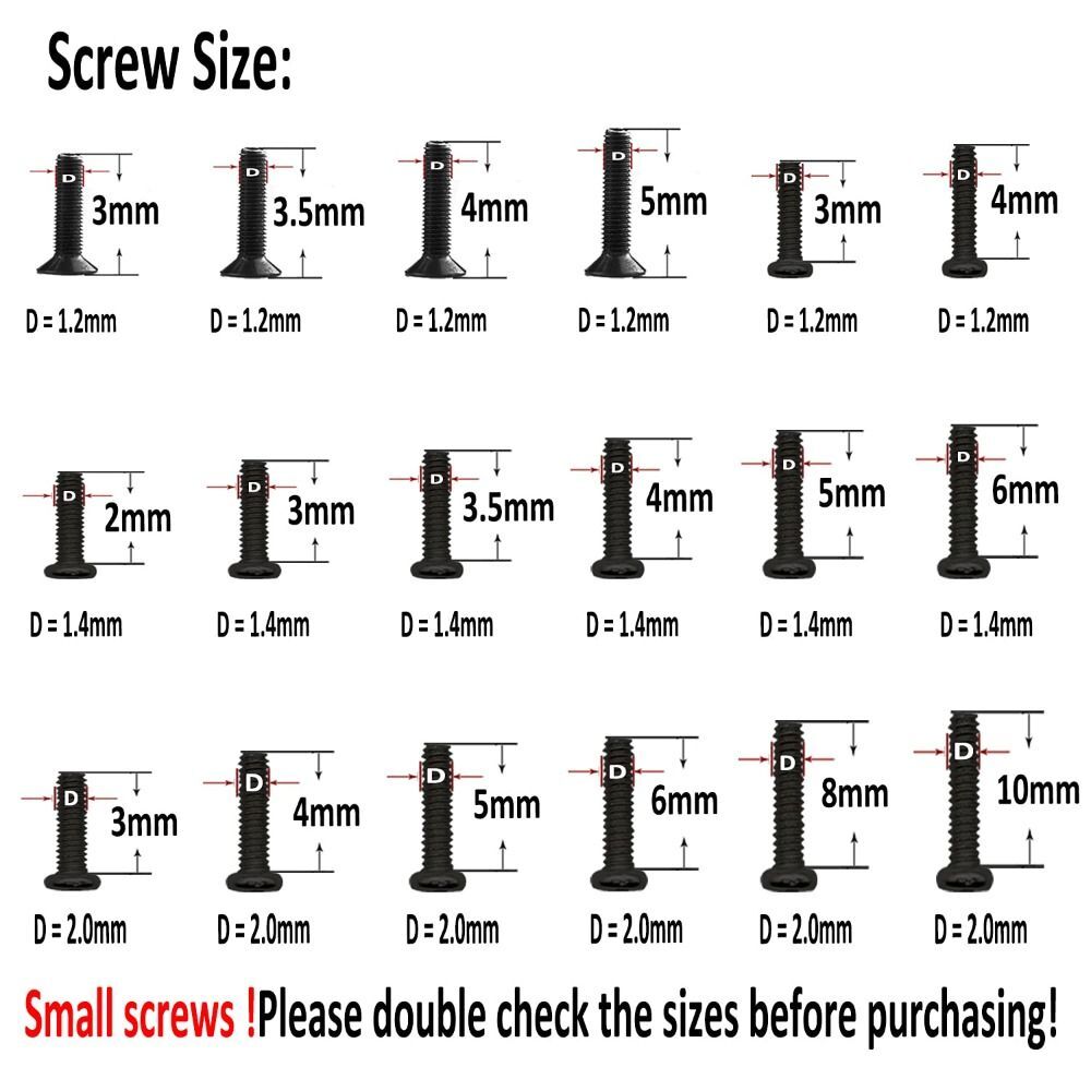 18 Kinds Mini Screws Assortment Kit Stainless Steel Micro Screws Set ...