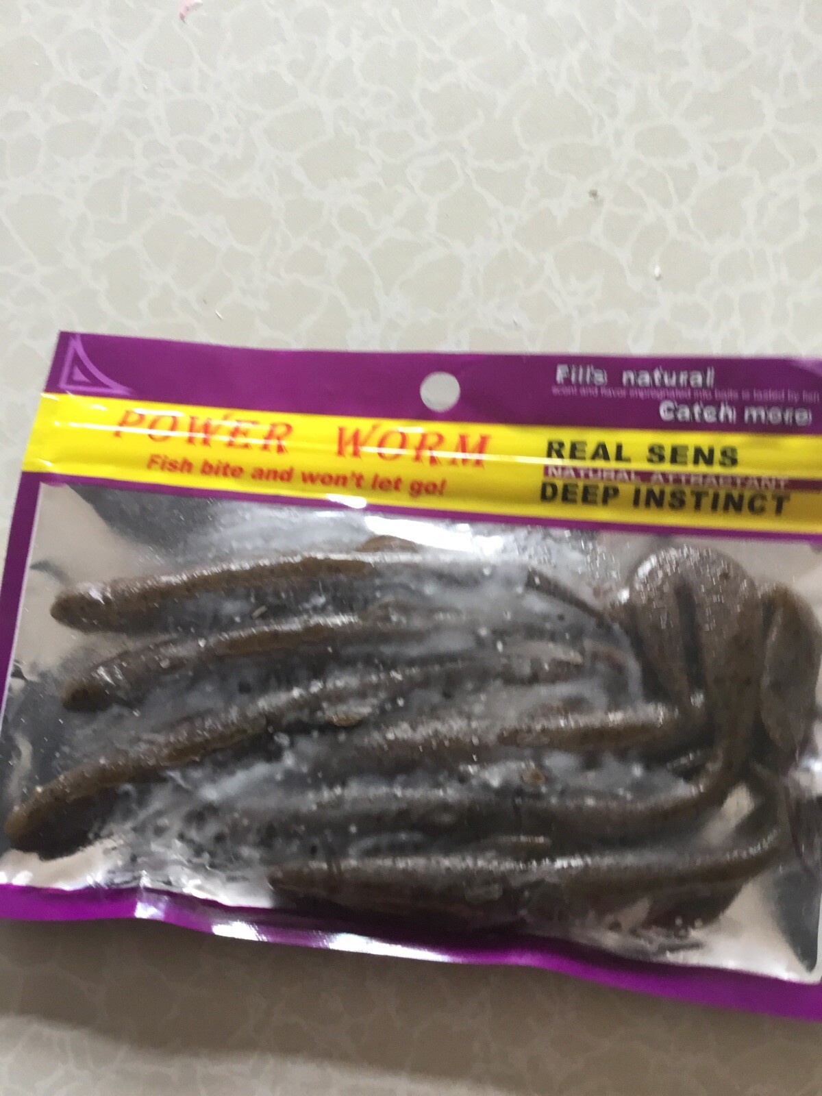 Sea fishing lures jelly worms Cod Pollock Bass Scented 6” Brown Sandeel ...