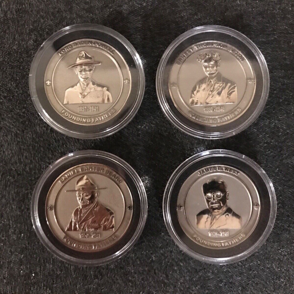 Boy Scouts BSA Founding Fathers Coins Complete Set - Longs Peak Council ...