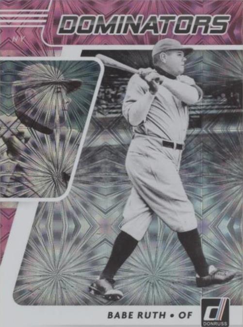 2021 Panini Donruss - Dominators Babe Ruth #DOM3 Pink Fireworks for ...