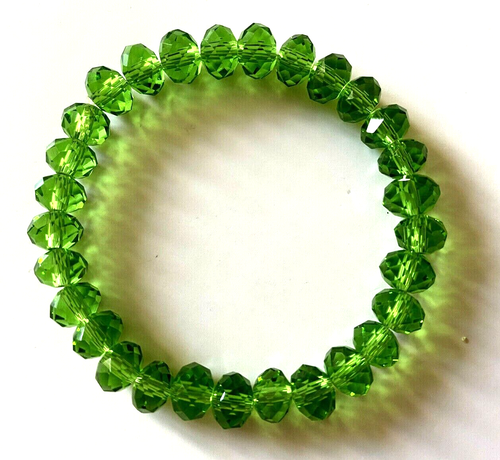 BRACELET CRISTAL VERT Crystal superbe ! NEUF vintage | eBay