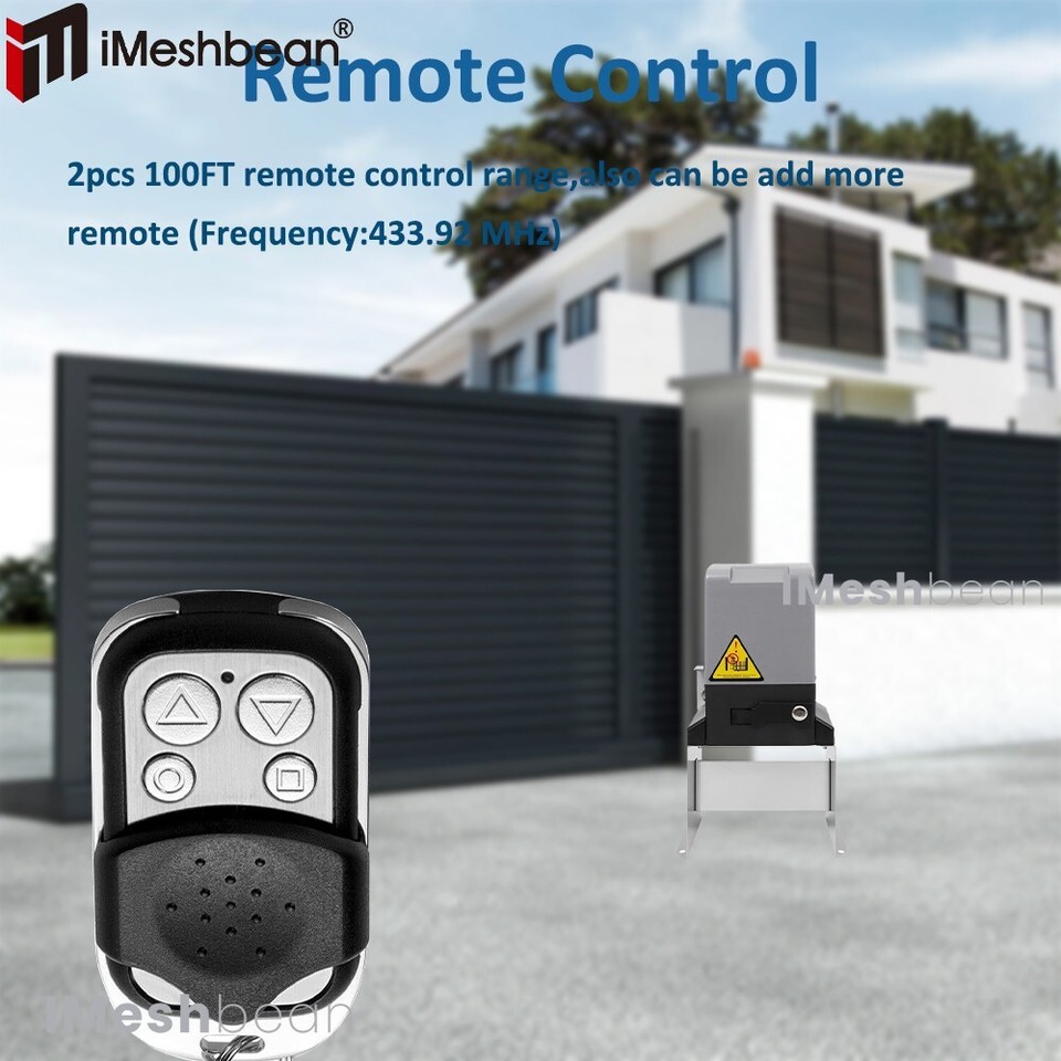 4400Lbs Sliding Electric Gate Opener Automatic Motor Remote Kit Heavy ...