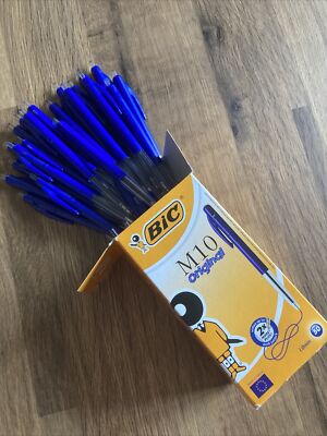 Bic ORIGINAL M10 CLIC Retractable Blue 1.0mm Medium Ballpoint Pen ...