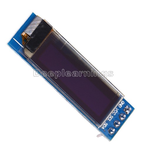 0.91'' 128x32 IIC I2C White OLED LCD Display DIY Module 3.3V 5V For PIC ...