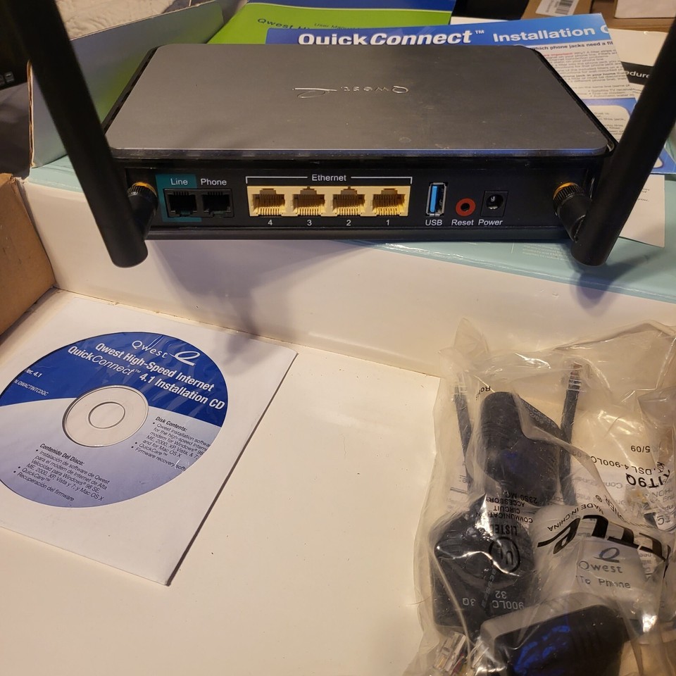 Actiontec Q1000 4-Port Gigabit Wireless N Router | eBay