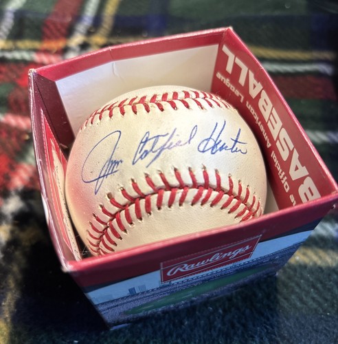 Jim Catfish Hunter Signed Autographed Official Rawlings Baseball HOF | eBay