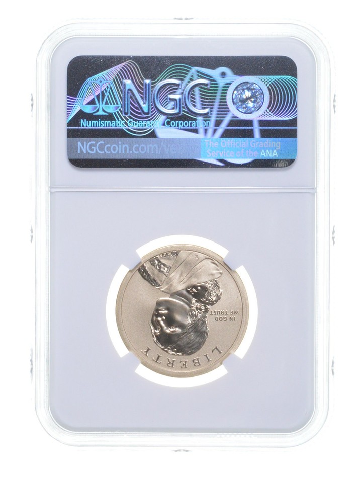 SP70 2015 W $1 Sacagawea MOHAWK IRONWORKERS Dollar NGC Enhanced Fin ...