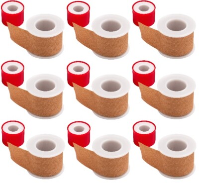 9 Fixierpflaster 2,5cm x 2,5m Rollenpflaster Pflasterrolle Heftpflaster ...