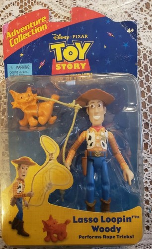 Disney Pixar Toy Story Lasso Loopin Woody 2001 Toy Figurine New - Read ...