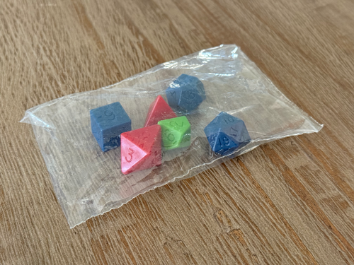 D&D Mentzer Vintage Dice Set Sealed Shrink Mixed Colors Dungeons ...