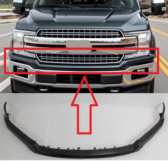 2018-2020 Ford F-150 Front Bumper Cover Grille Upper Molding Trim fits ...