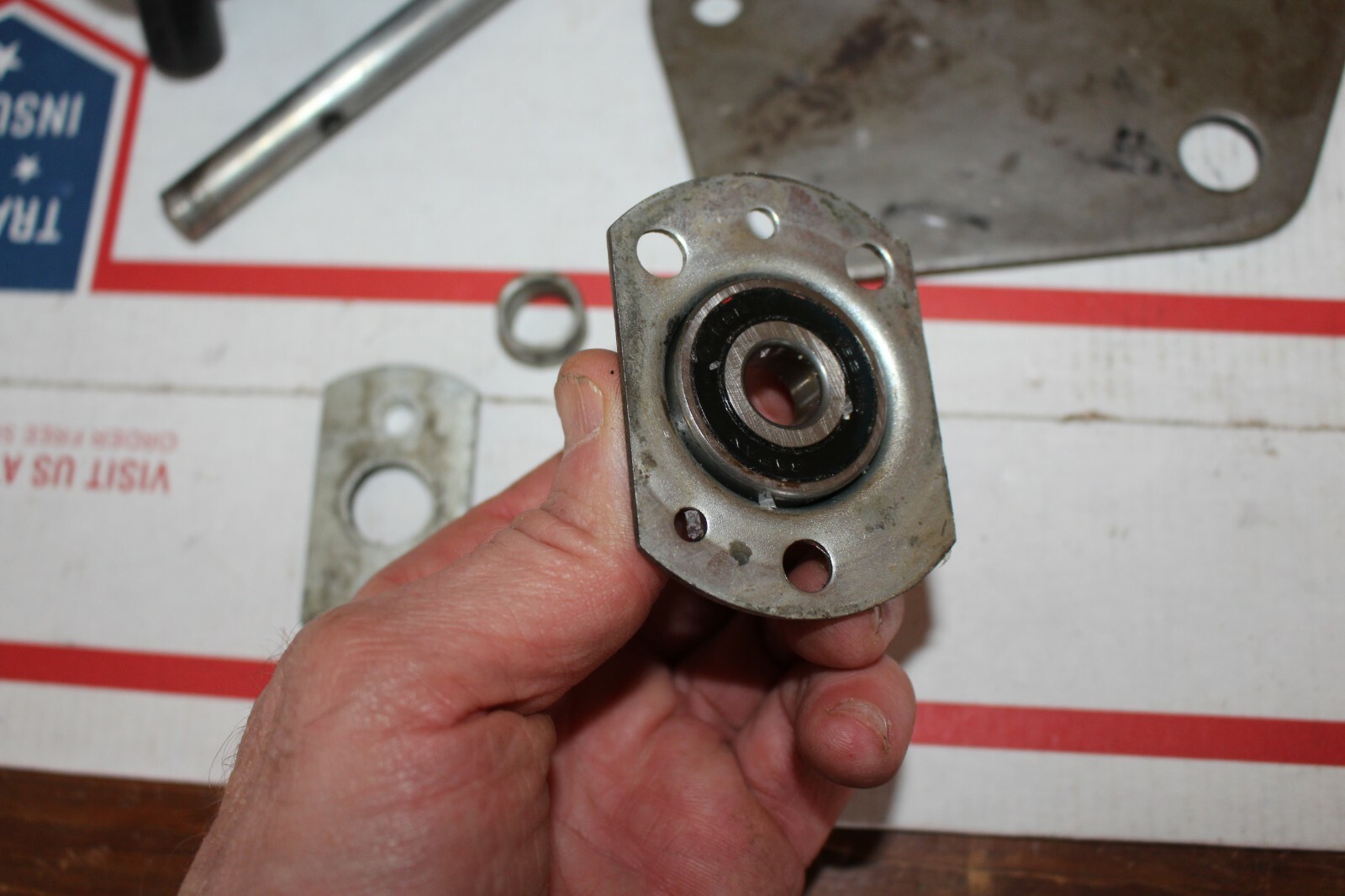 Genuine Used MTD Snowflite 310 600 5HP 24 Chain Support Bracket 05520 ...