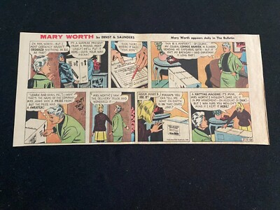 #05a MARY WORTH by Allen Saunders Lot of 33 Sunday Third Page Comic ...
