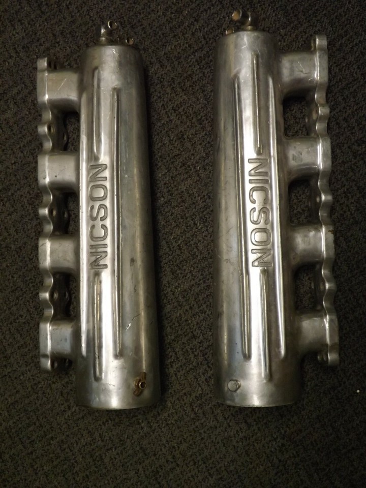 Nicson Marine 426 Hemi water cooled exhaust manifolds v-drive jet boat ...