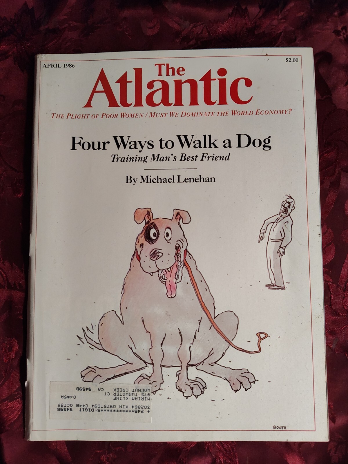 ATLANTIC magazine April 1986 Michael Lenehan David M Gordon John Harris ...