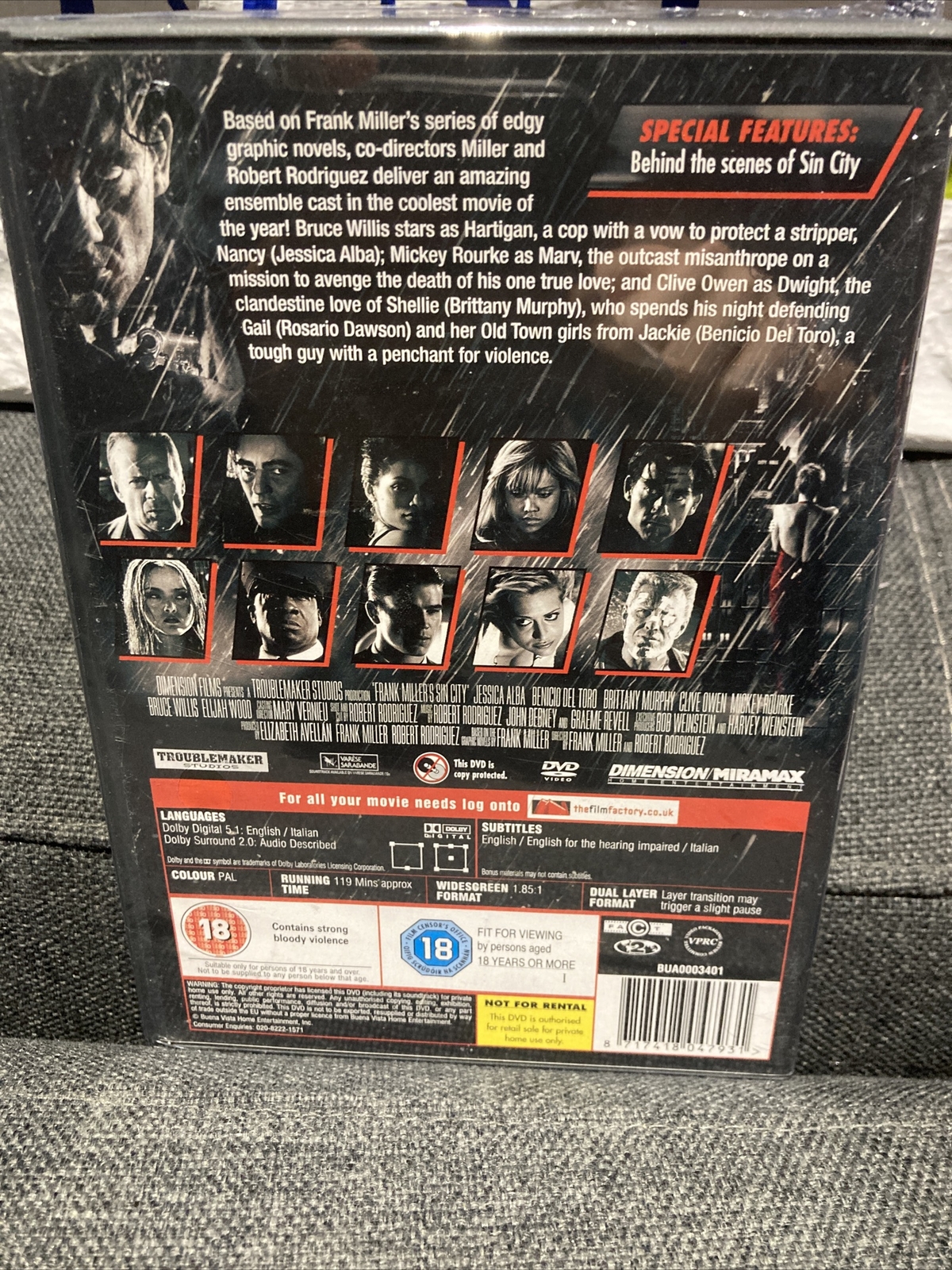 Sin City DVD SEALED Frank Miller Robert Rodriguez 8717418047931 | eBay UK